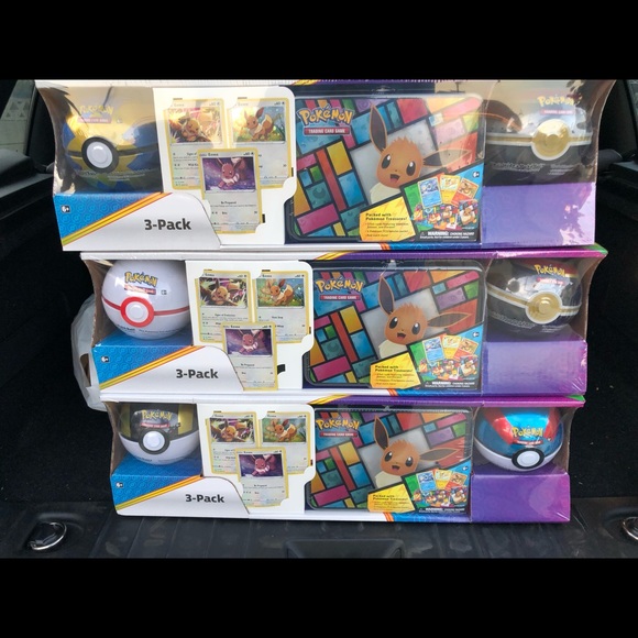 Pokemon | Other | Pokemon Eevee Eeveelution Collectors Chest Lunch Tin ...